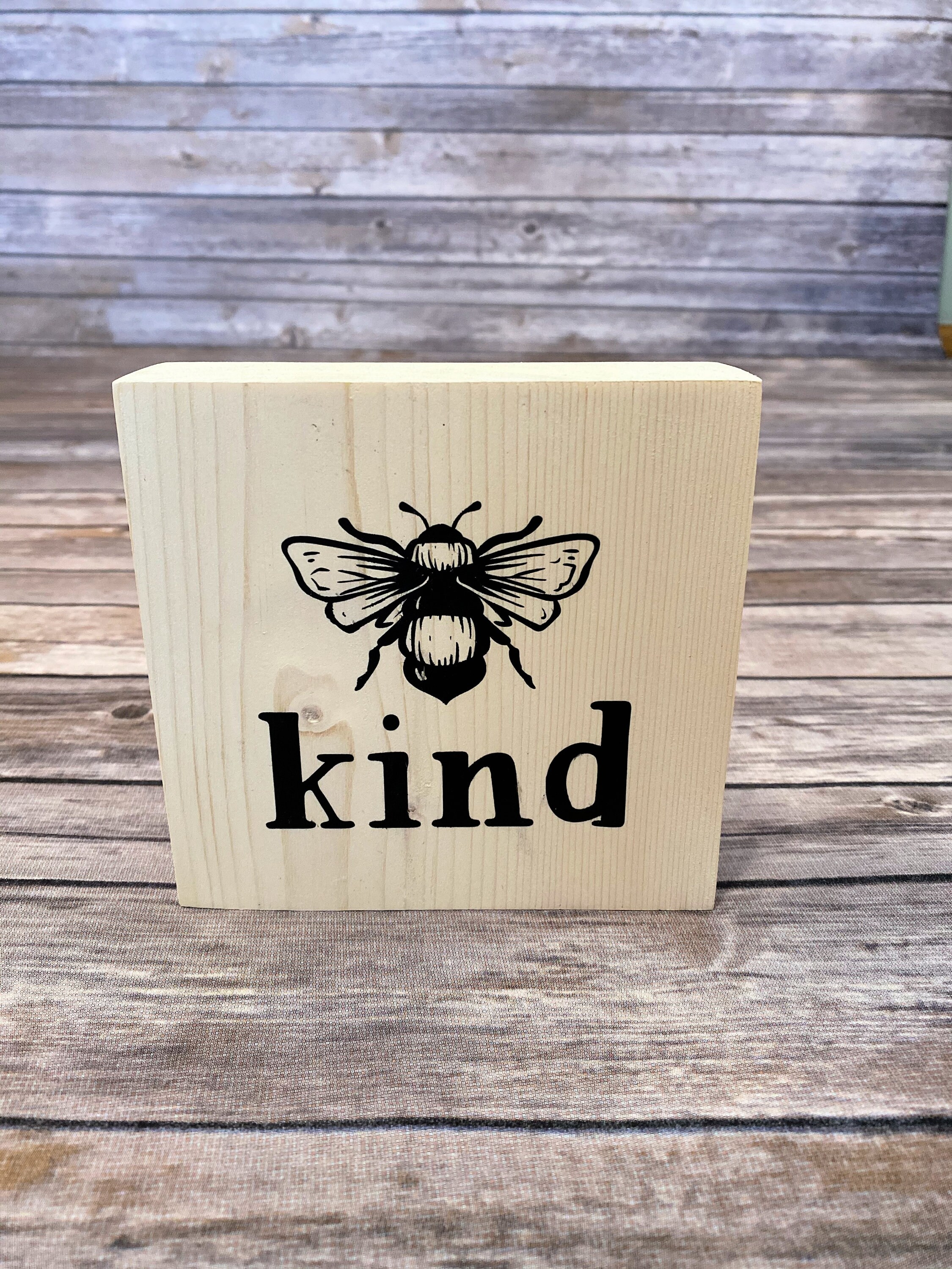 Wall Décor Home & Living Living Room Decor Home Decor Be Kind Sign Bee ...