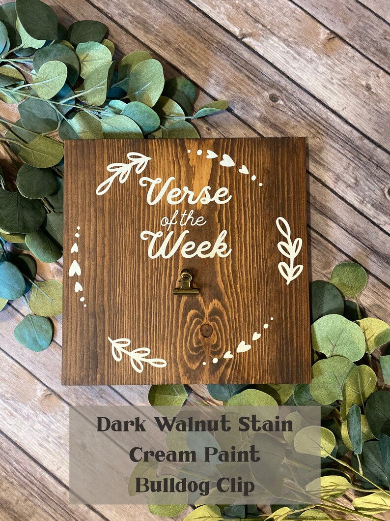 Verse of the Week Custom Wood Sign Bible Memorization - Etsy