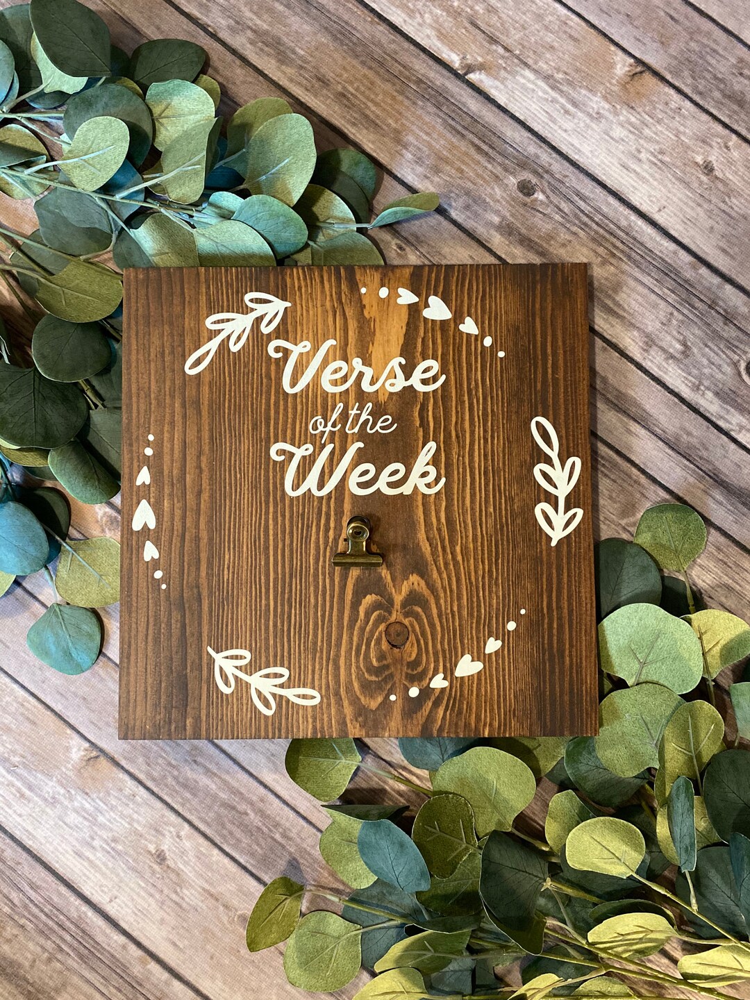 Verse of the Week Custom Wood Sign, Bible Memorization, Spiritual Decor ...