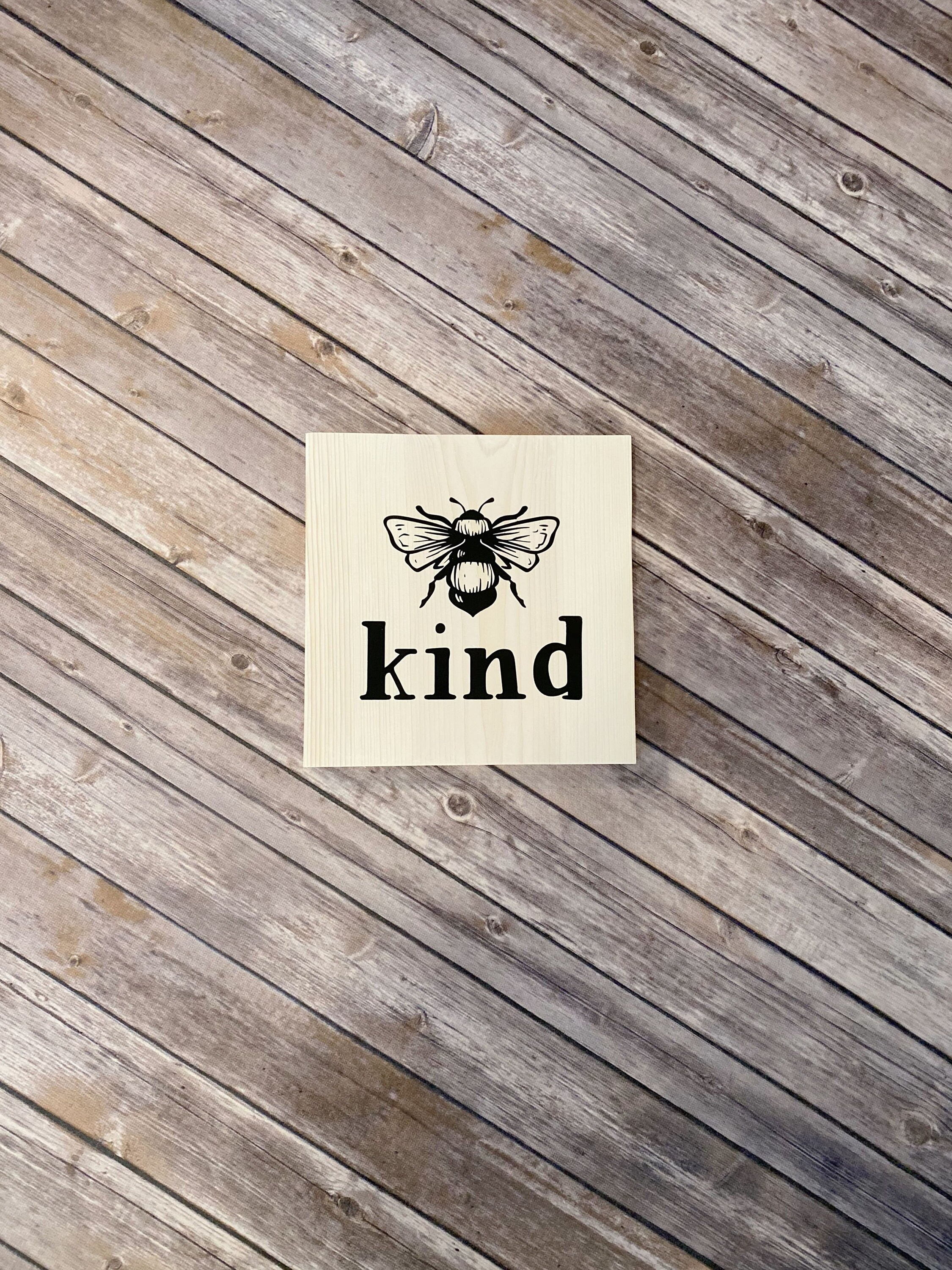 Bee Kind Wall Art Be Kind Wood Sign End of year Teacher | Etsy