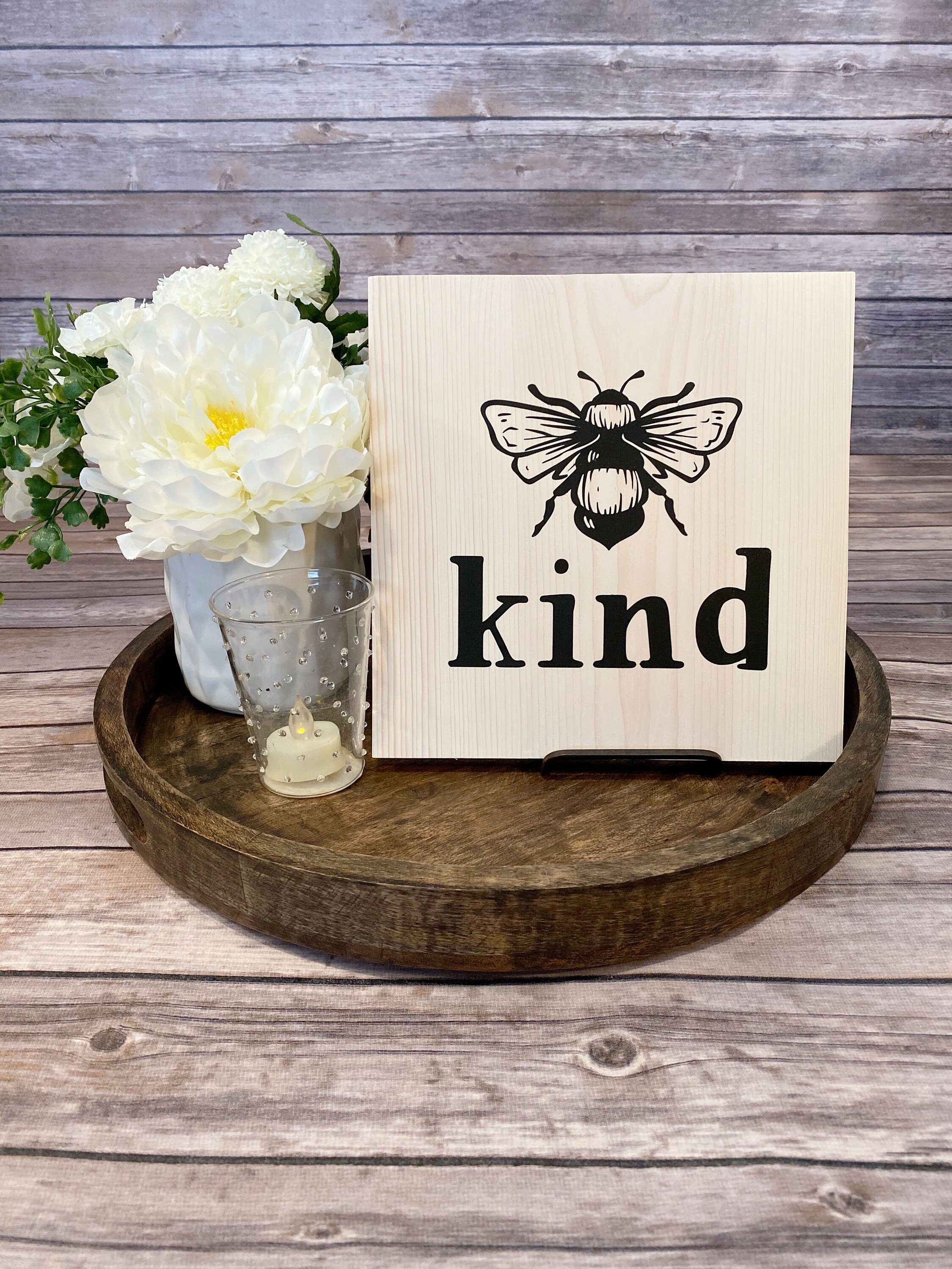 Bee Kind Wall Art, Be Kind Wood Sign, End of Year Teacher Gift, Bumble ...