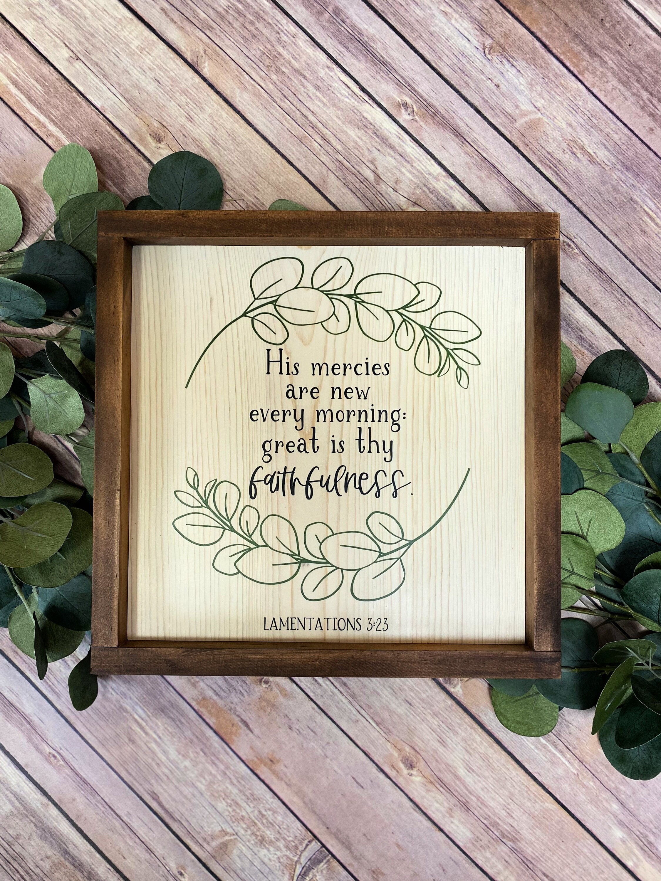 Lamentations 3:23 His mercies are new every morning, Great is thy ...