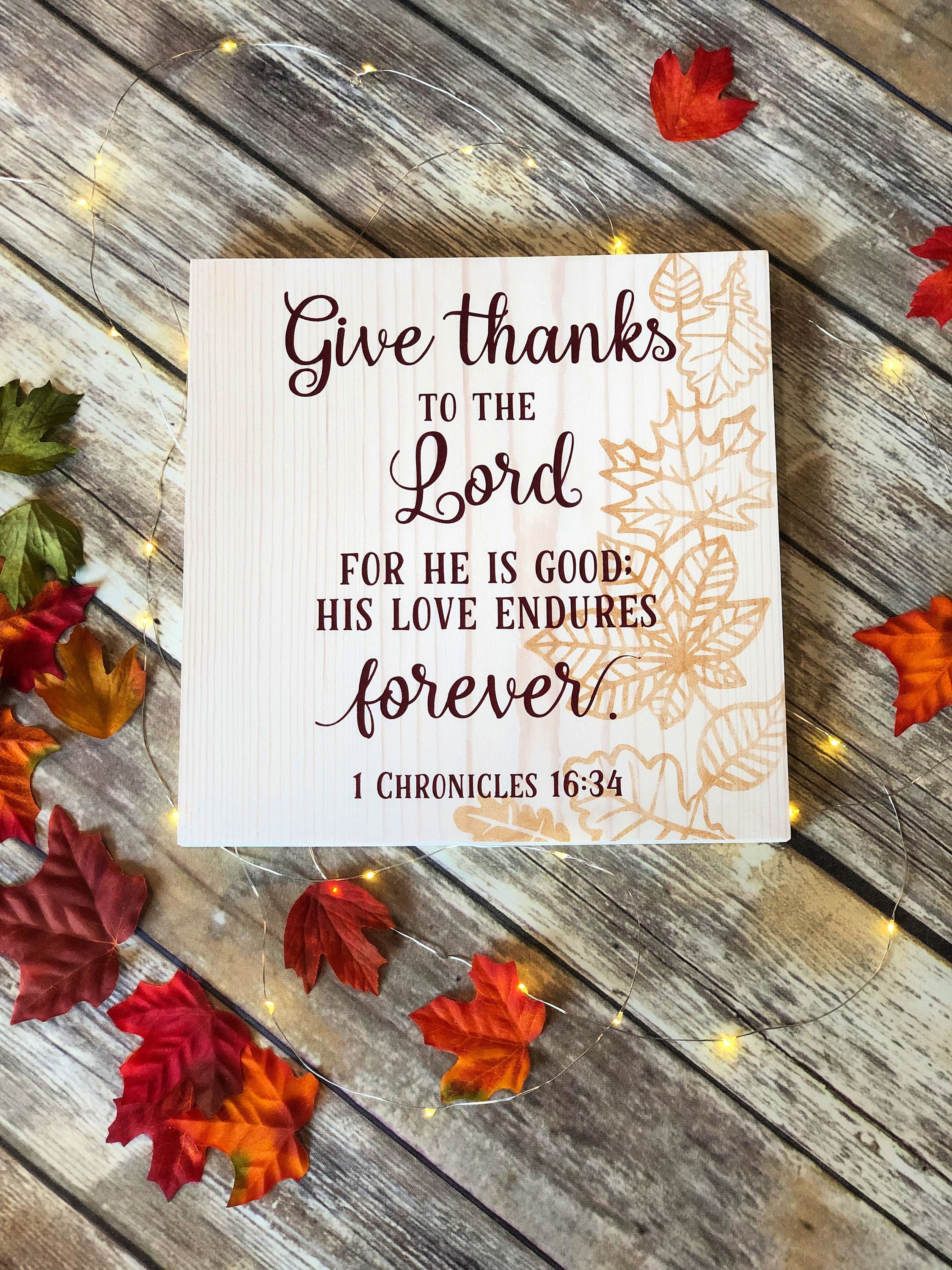 Give Thanks To The Lord Thanksgiving