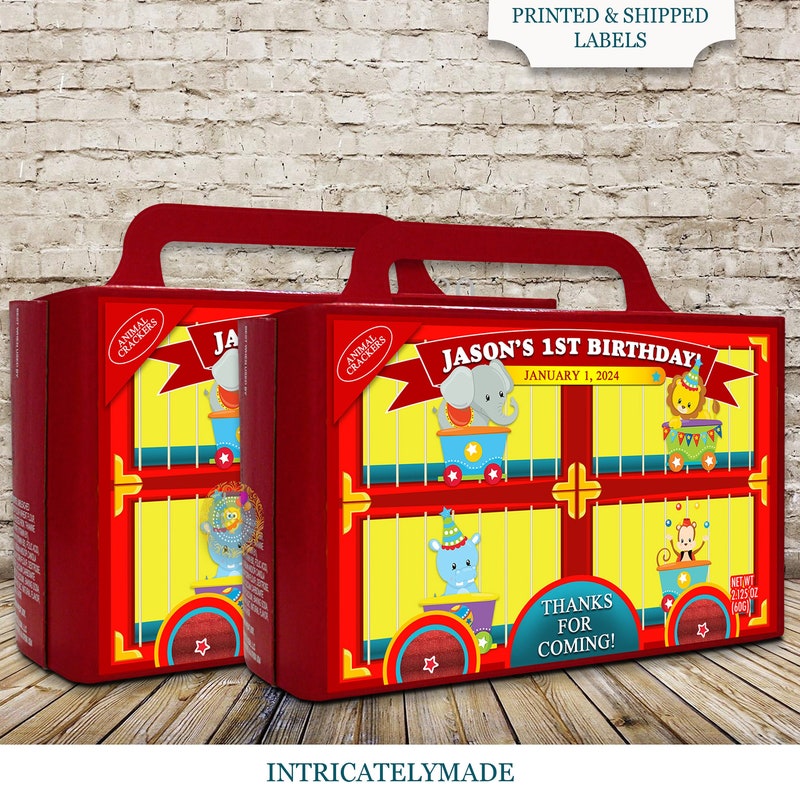 Animal Cracker Label - Etsy