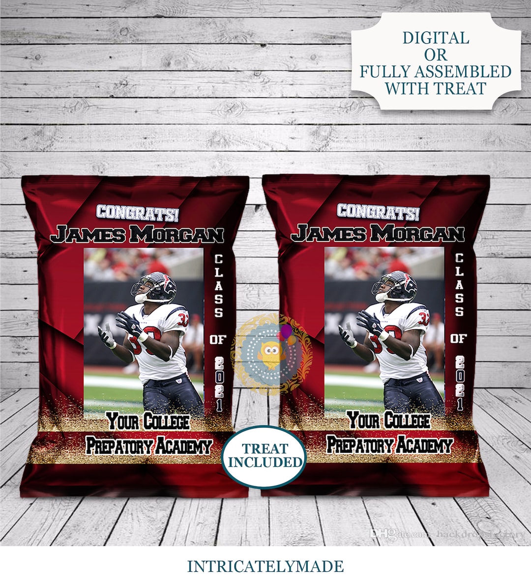 Red Graduation Chip Bag - Graduation Favors - Chip Bags - Graduation ...