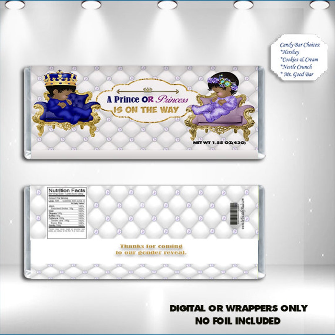 Baby Shower Gender Reveal It's a Boy Itgirl as Candy Bar Baby Shower ...