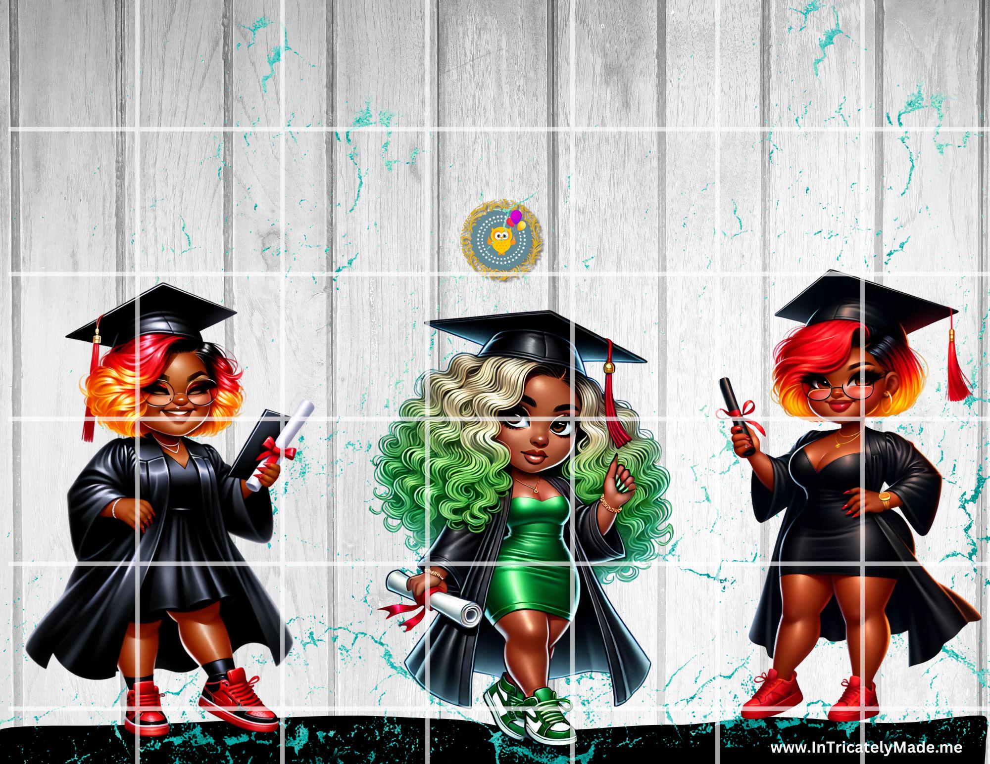 Girl Baddies Graduation PNG Bundle: Fierce Digital Designs (digital ...