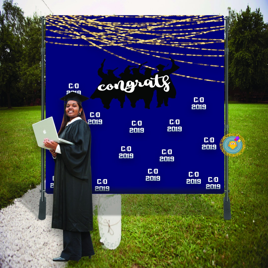 Graduation Backdrop graduation step and Repeat Banner photo Backdrop ...