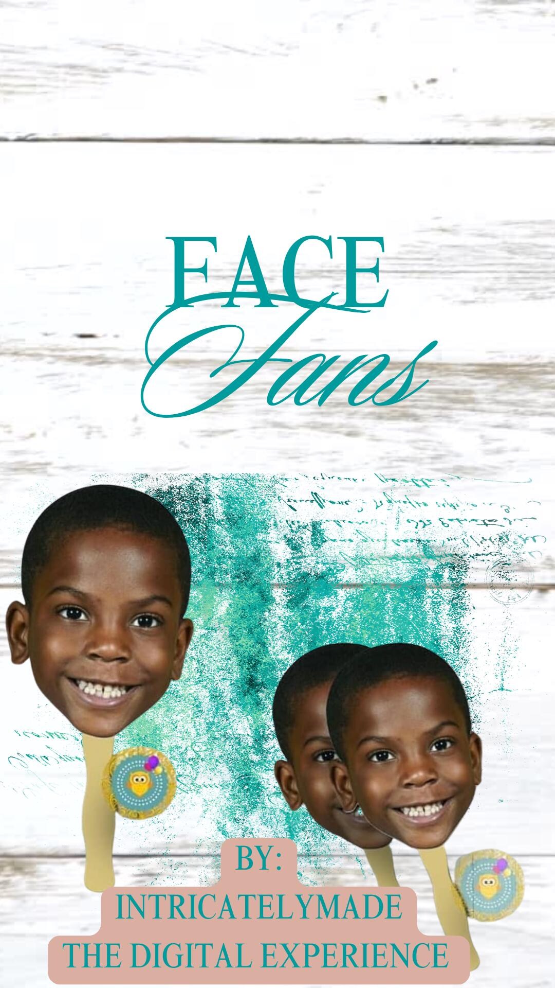 Face Fans | Face Fans on a Stick | Mockup | How to - Fans - Etsy