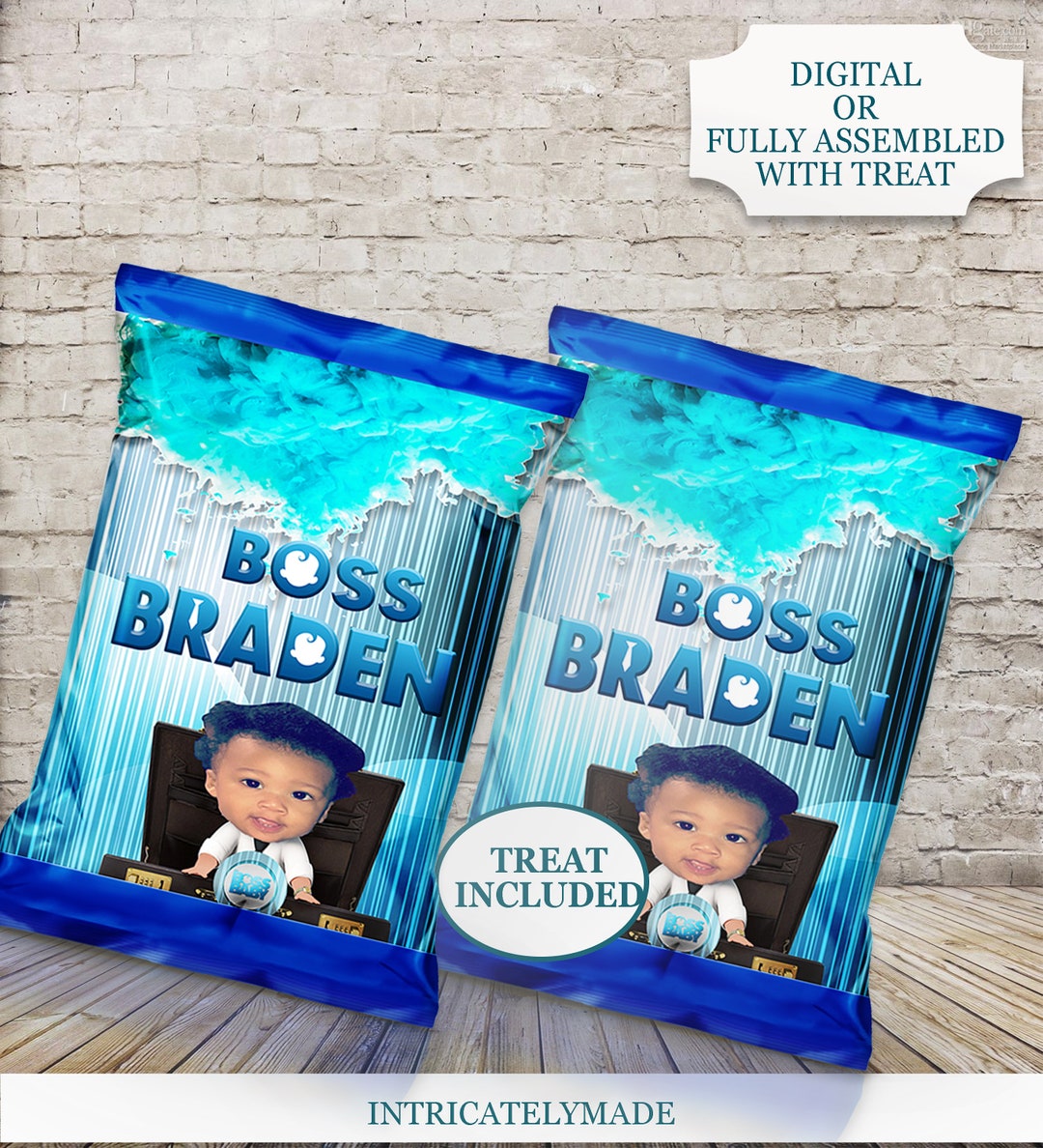 Chip Bags - Boss Chip Bags - Boss Party - Boss - Boss Snack Bags - Etsy