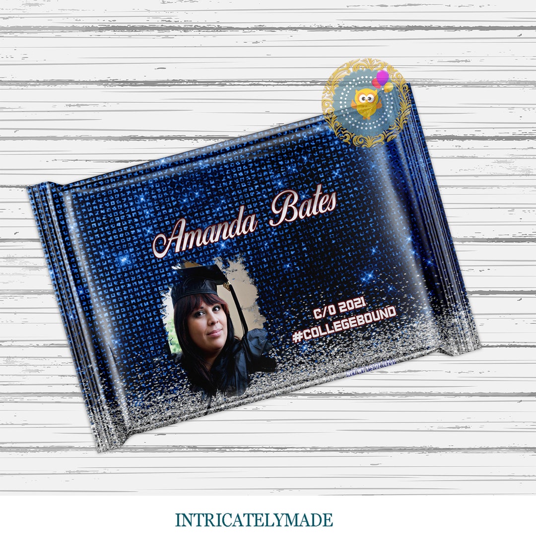 Graduation 1.55oz Candy Bar | Custom Kit Kat Candy Bar Wrapper ...