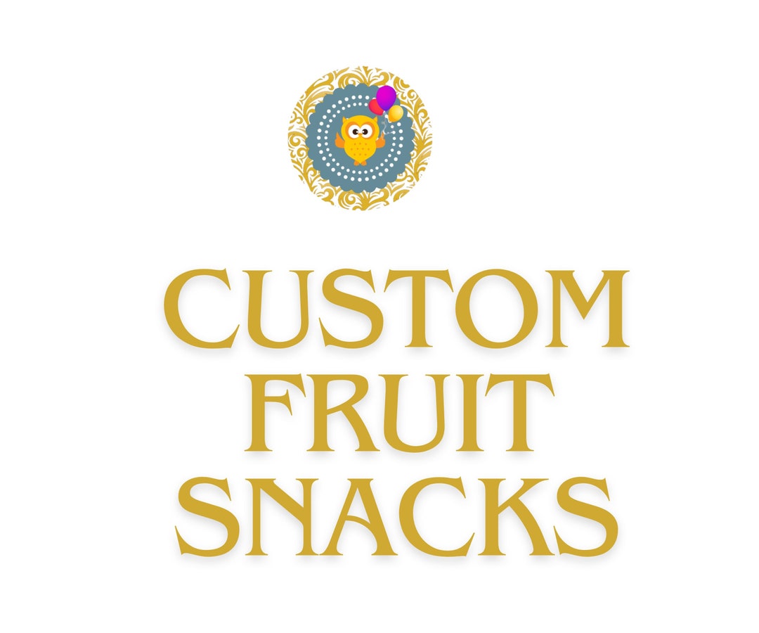 Custom Fruit Snacks Favors | Fuit Snacks | Personalized Fruit Snack ...