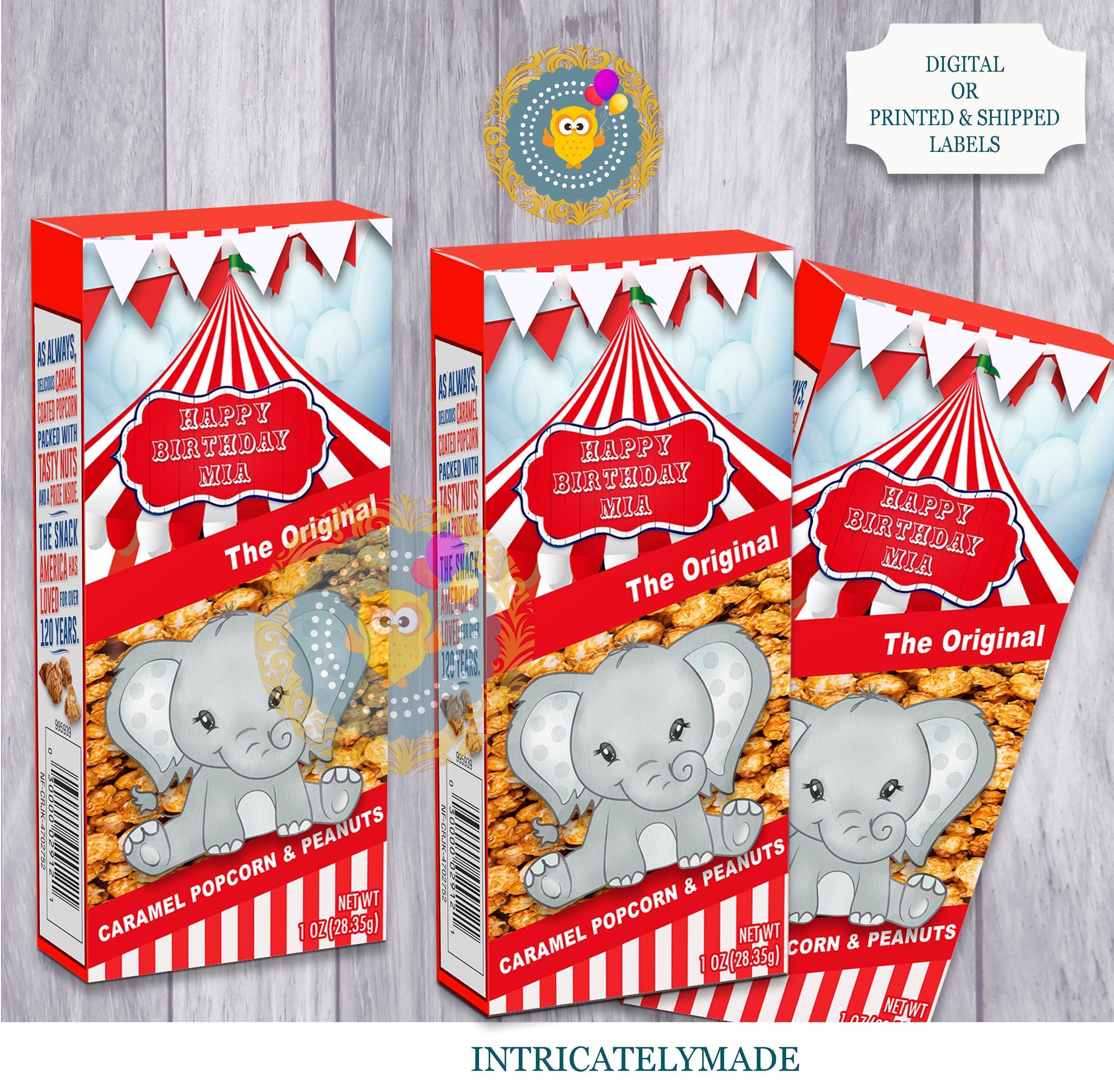 Carnival Party Favor - Carnival Theme - Circus Theme - Cracker Jack ...