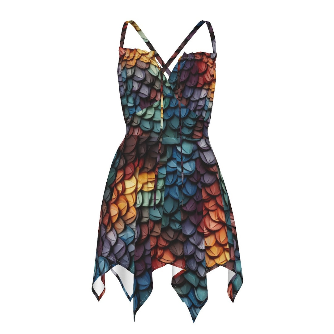 All-over Print Women's Slip Dress Dragon Scale - Etsy