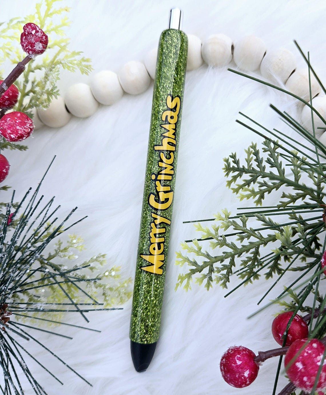 Grinch Glitter Inkjoy Gel Pen: Merry Grinchmas Christmas Pen - Etsy