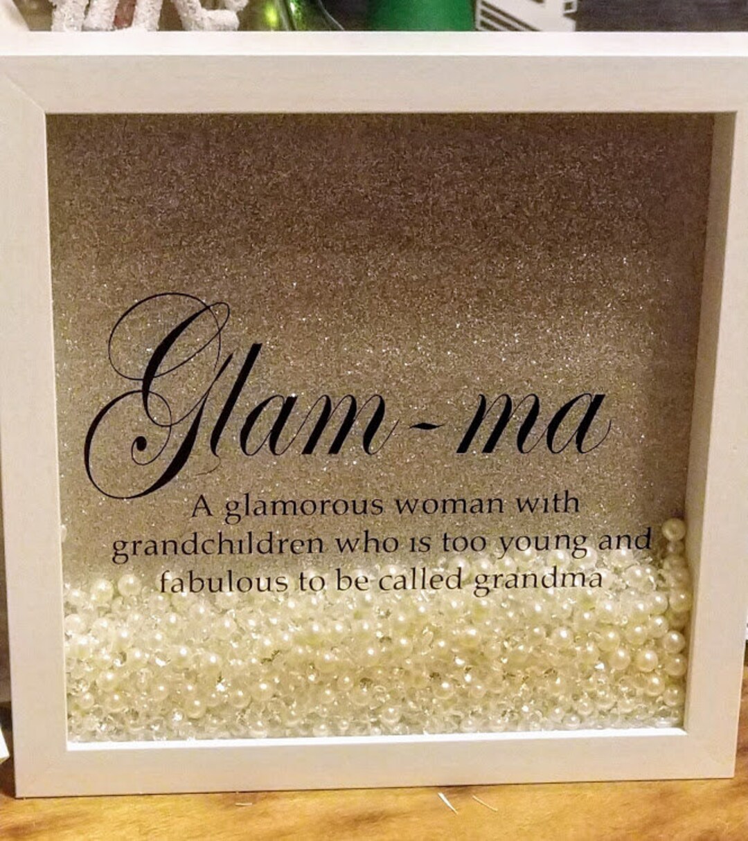 Glam-ma Shadow Box / Glamorous Grandma Shadow Box / Glam-ma Gift ...