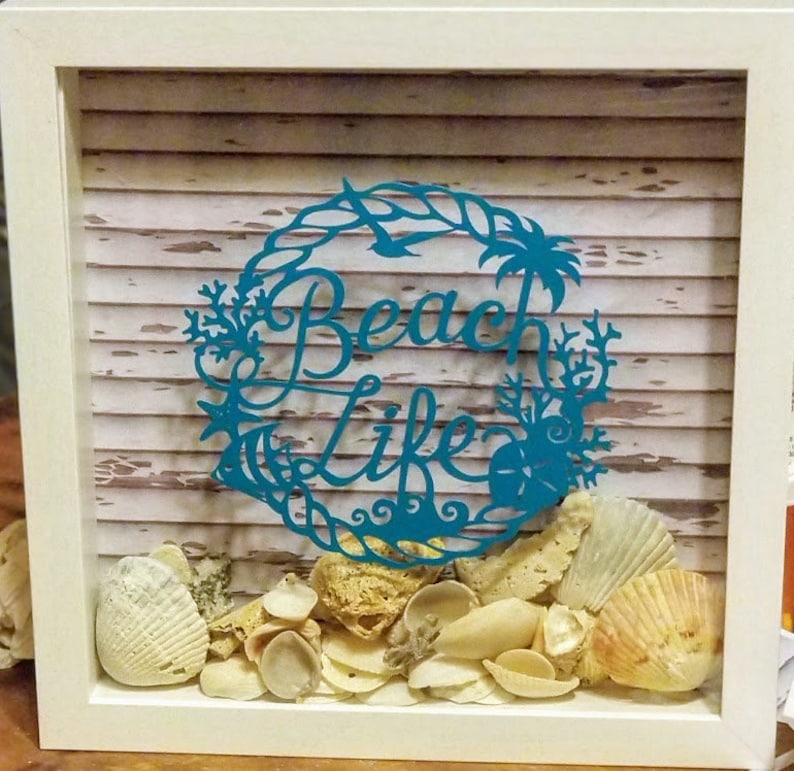 Beach Life Shadow Box/beach Themed Shadow Box/beach Lover - Etsy