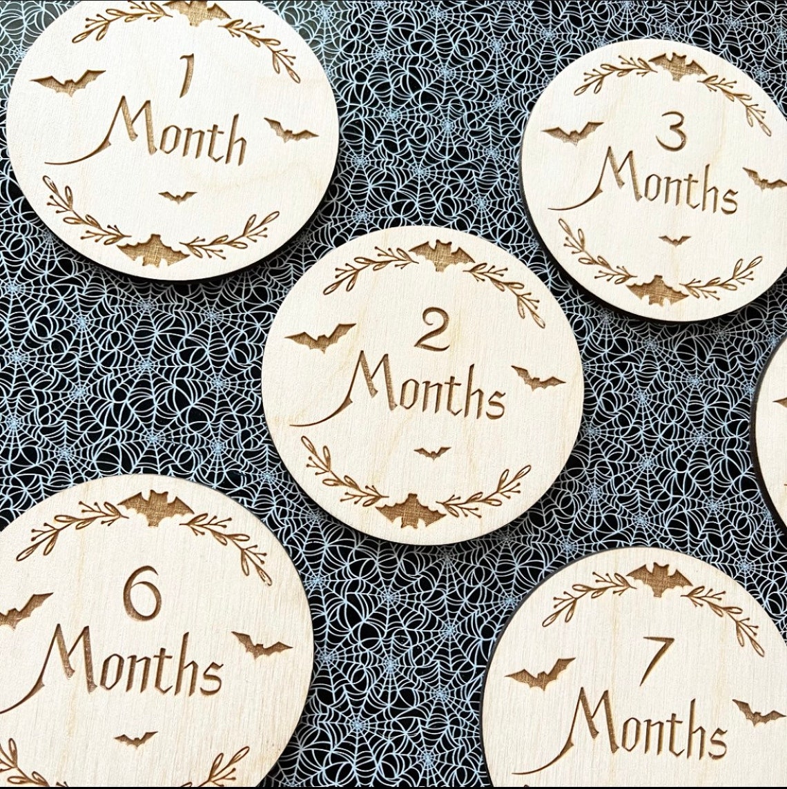 Baby Bat Birth Announcement / Baby Goth Gift / Baby Bat Lover - Etsy