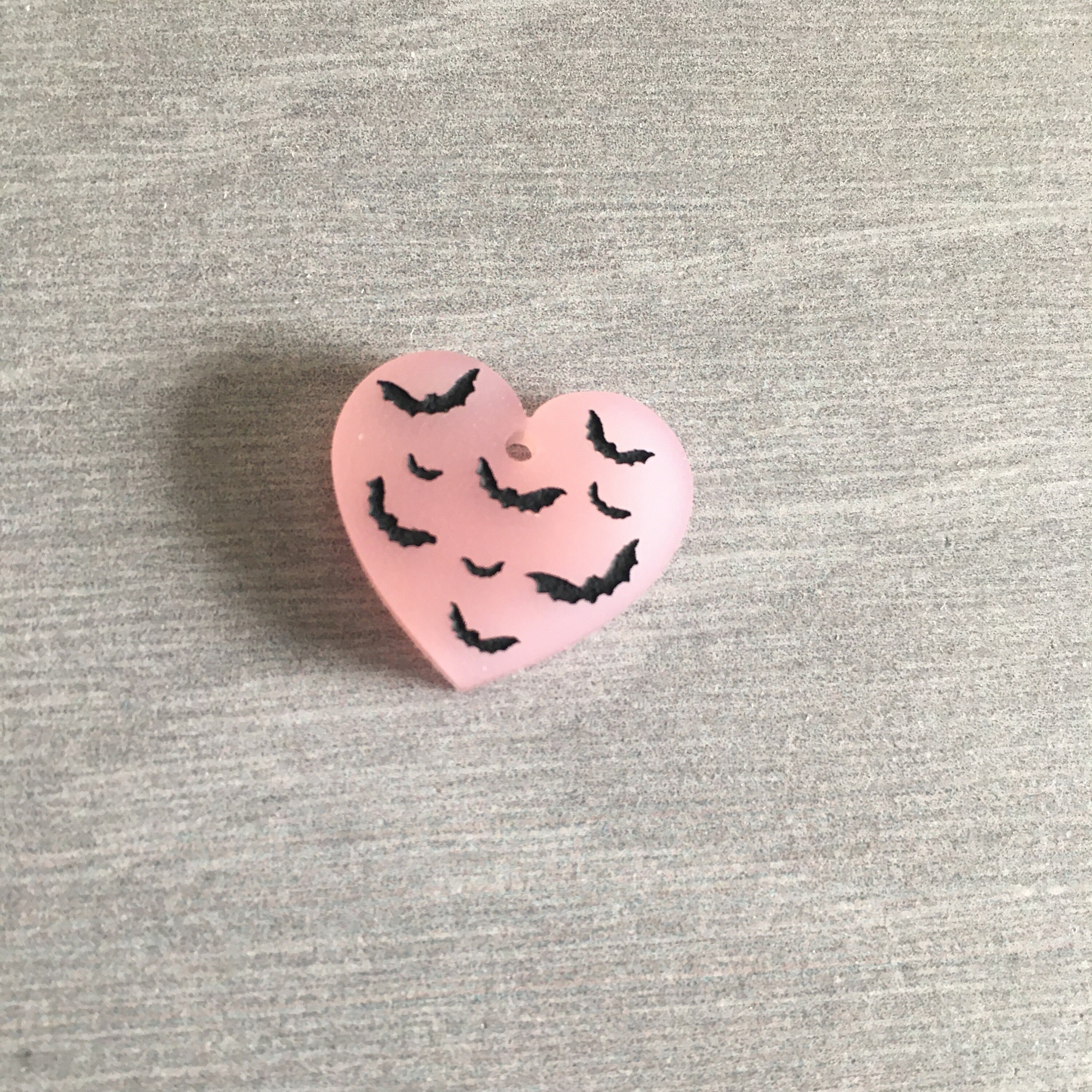 Sterling Silver Bat Heart Earrings-available in Multiple Colors - Etsy