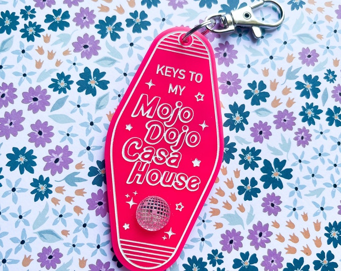 Dream House Keychain, Retro House Keychain, Mojo Dojo Casa House ...