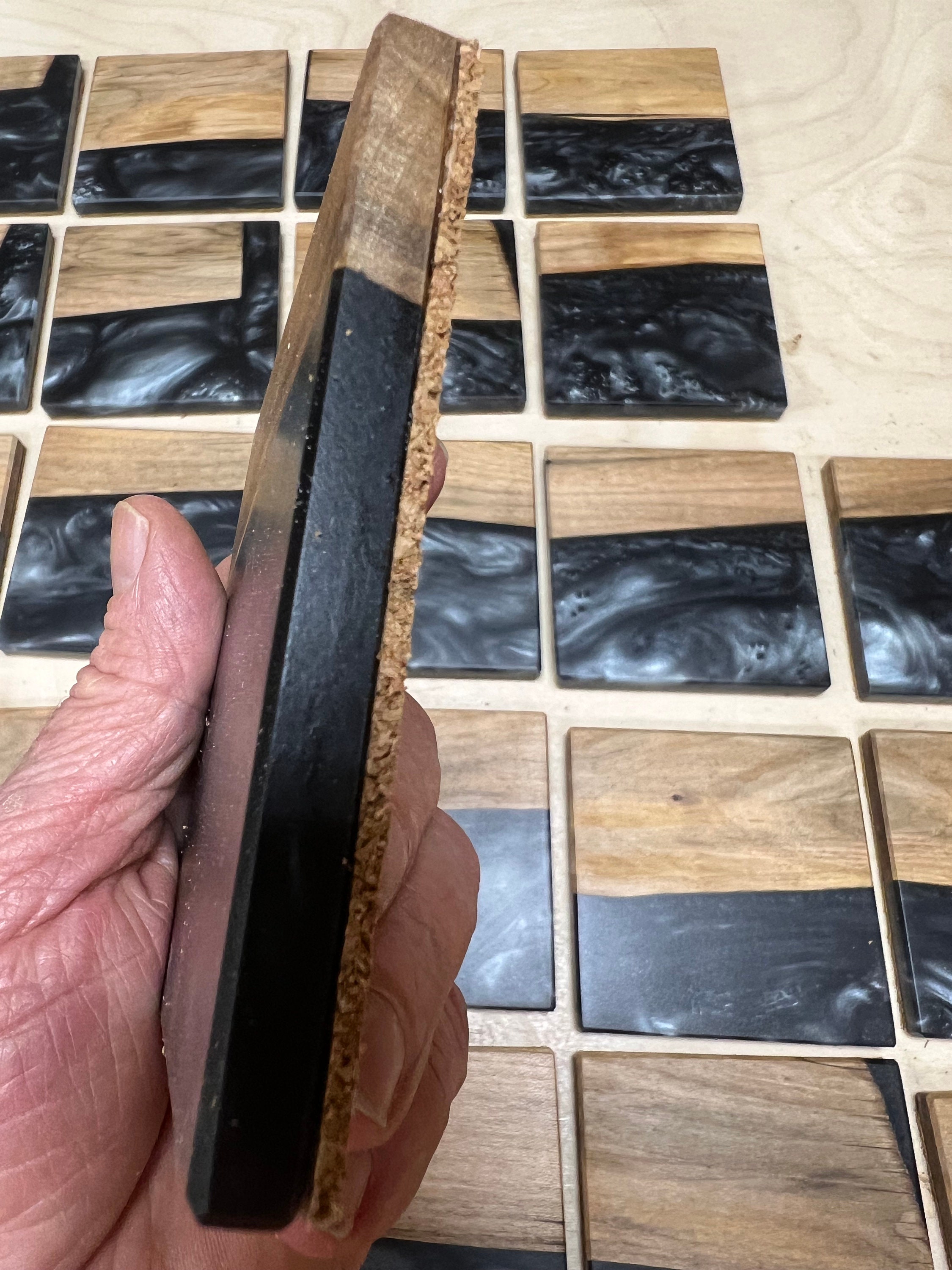 WOOD and EPOXY COASTERS - Etsy