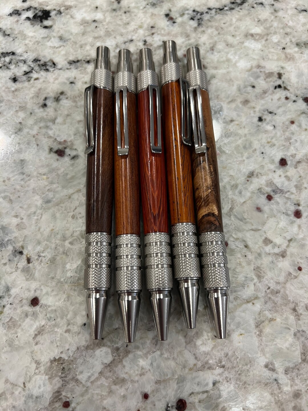 Hand Made Dura Click EDC Pen With Pewter Trim - Etsy