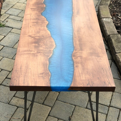 Live Edge Resin Coffee Table - Etsy