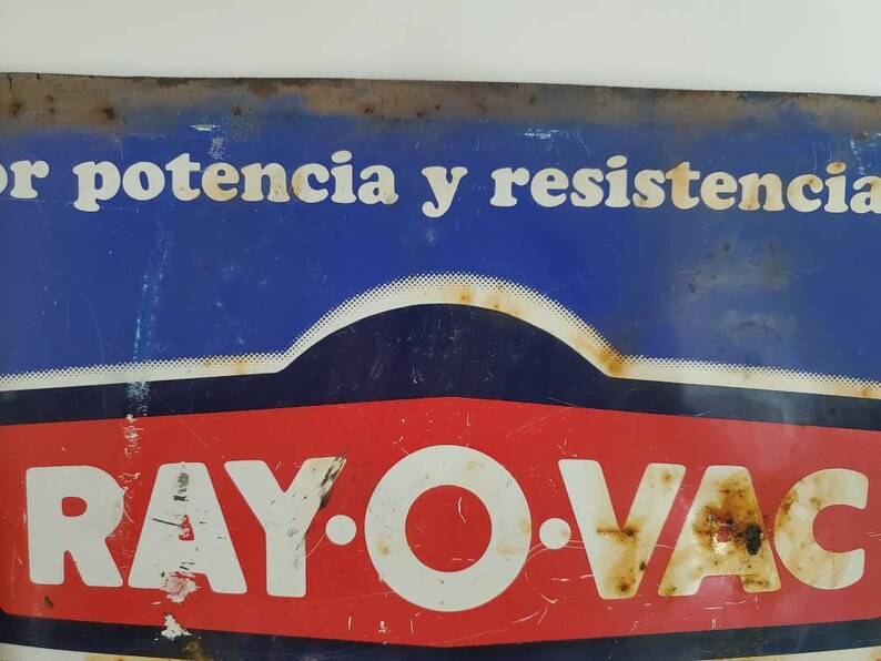 Vintage Rayovac Batteries Mexico Spanish Tin Sign 15x11 - Etsy