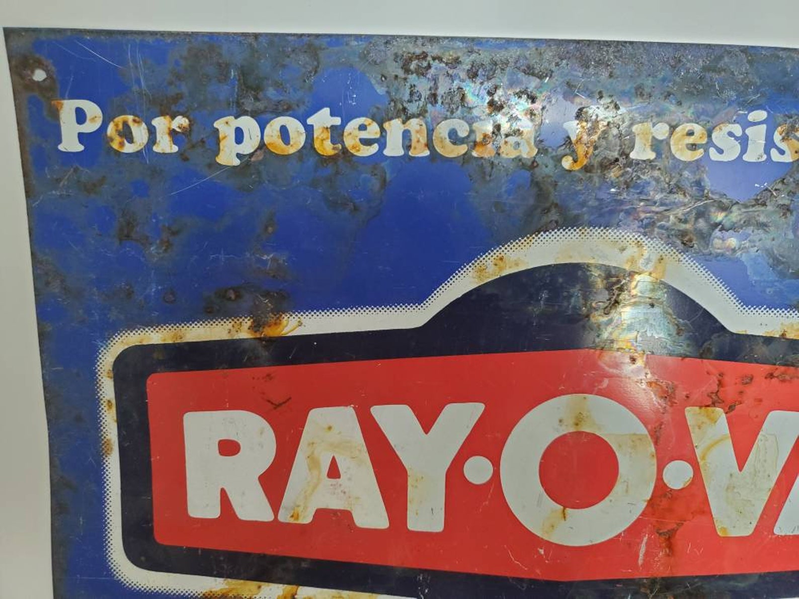 Vintage Rayovac Supercell Batteries Mexico Spanish Tin Sign 16x13 ...