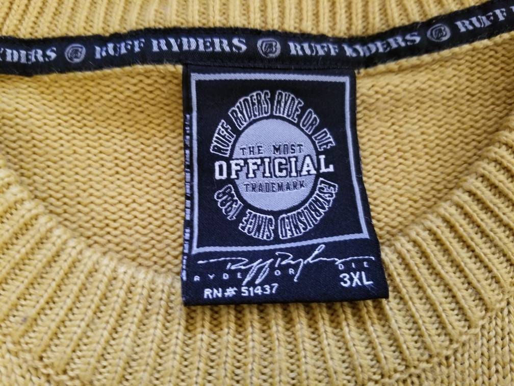 Ruff Ryders DMX Dirty Denim Sweater Sz 3XL Designer Jeans Riders ...