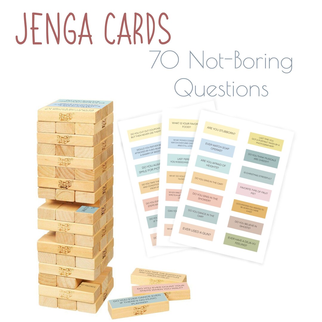 Therapy Jenga 70 Not-boring Questions Halloween Games - Etsy