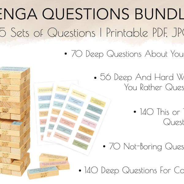 Therapy Jenga - Etsy