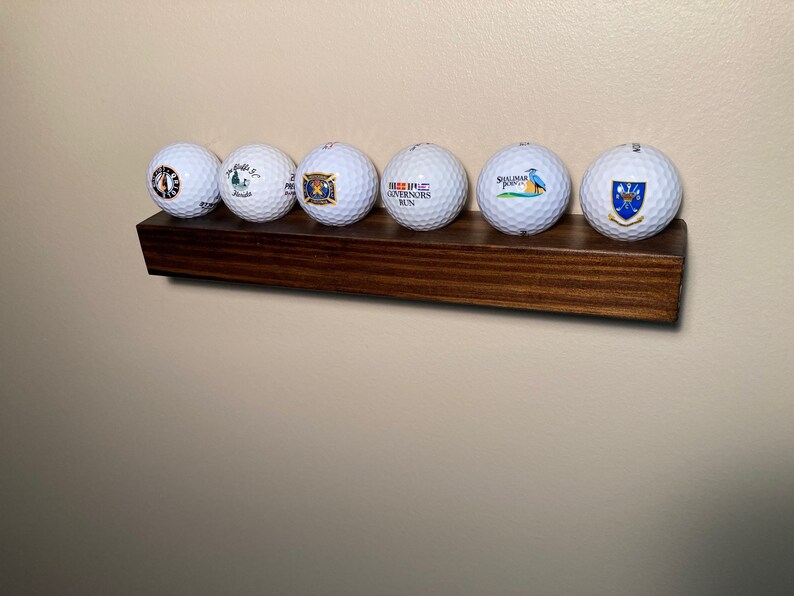 Handmade Golf Ball Display Rack/ Shelf Wall Mount. Great Gift Idea for ...