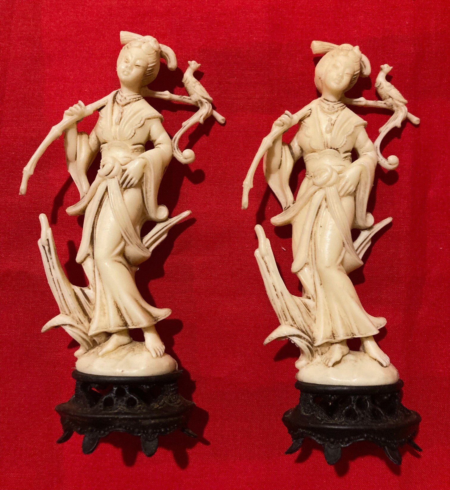 Vintage Resin Chinese Figurines - Etsy