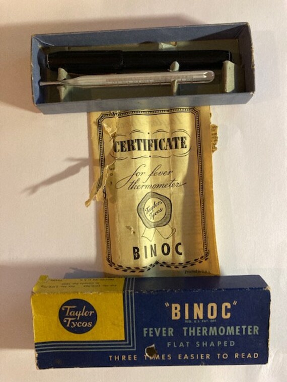 Vintage Taylor Tycos BINOC Fever Thermometer - Etsy