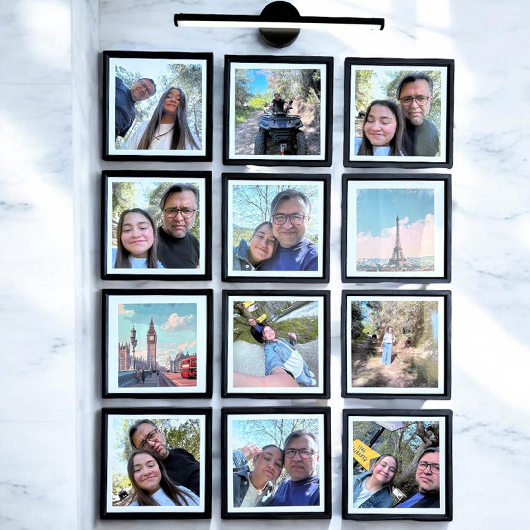 Adhesive Photo Frames Set of 12: Peel & Stick Wall Decor - Etsy UK