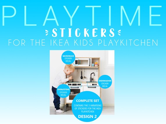 Complete Set of Stickers / Decals for IKEA DUKTIG Play Kitchen - Etsy