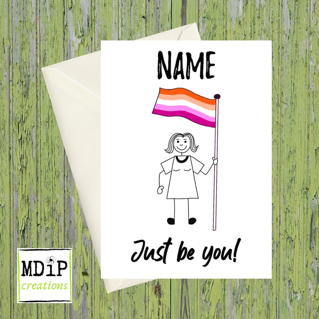 Lesbian Card, Personalised Lesbian Card, Lesbian Birthday Card, Lesbian ...