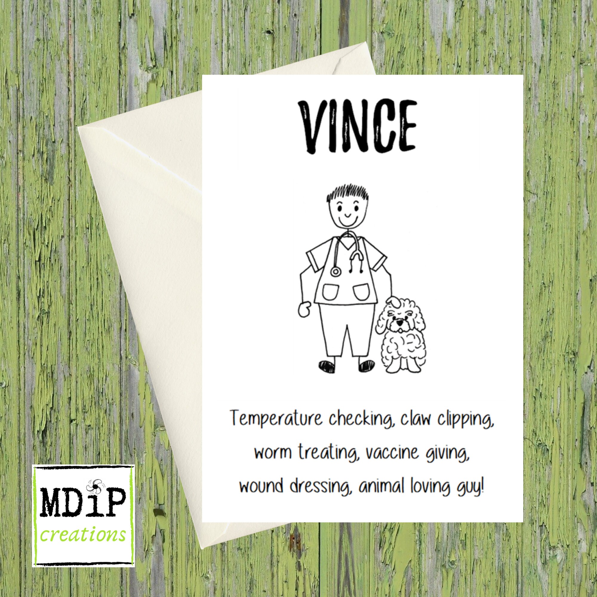 Vet Card Vet Birthday Card Vet Graduation Card Vet - Etsy