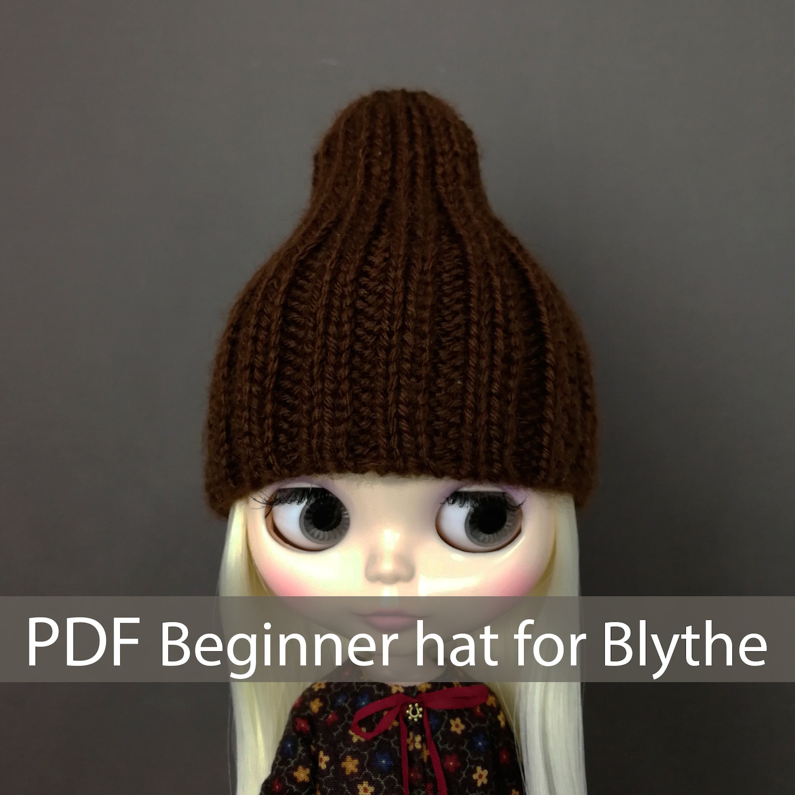 Blythe PDF Pattern Beginner Hat for Blythe Doll Knit Doll Hat - Etsy ...