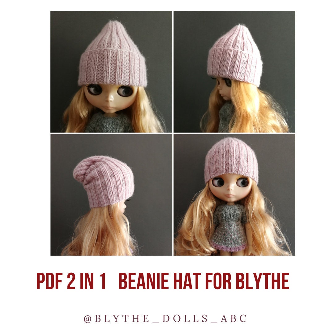 Blythe Pattern for Blythe Doll PDF File Blythe Knitted Beanie - Etsy