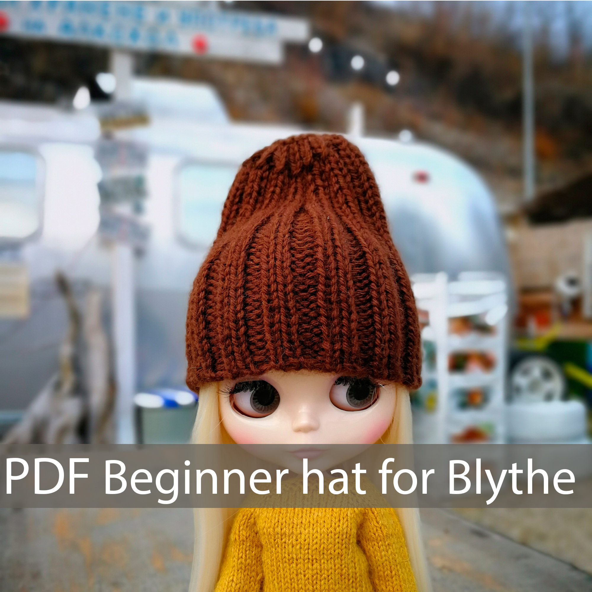 Blythe PDF Pattern Beginner Hat for Blythe Doll Knit Doll Hat - Etsy ...