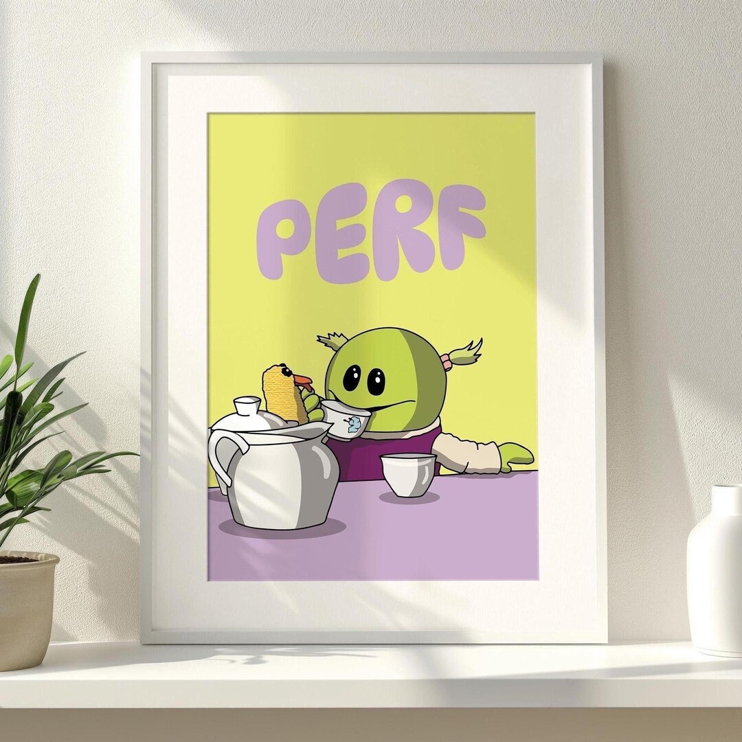 Perf! A4 Print – Nanalan' Illustration With White Mount (unframed Wall ...