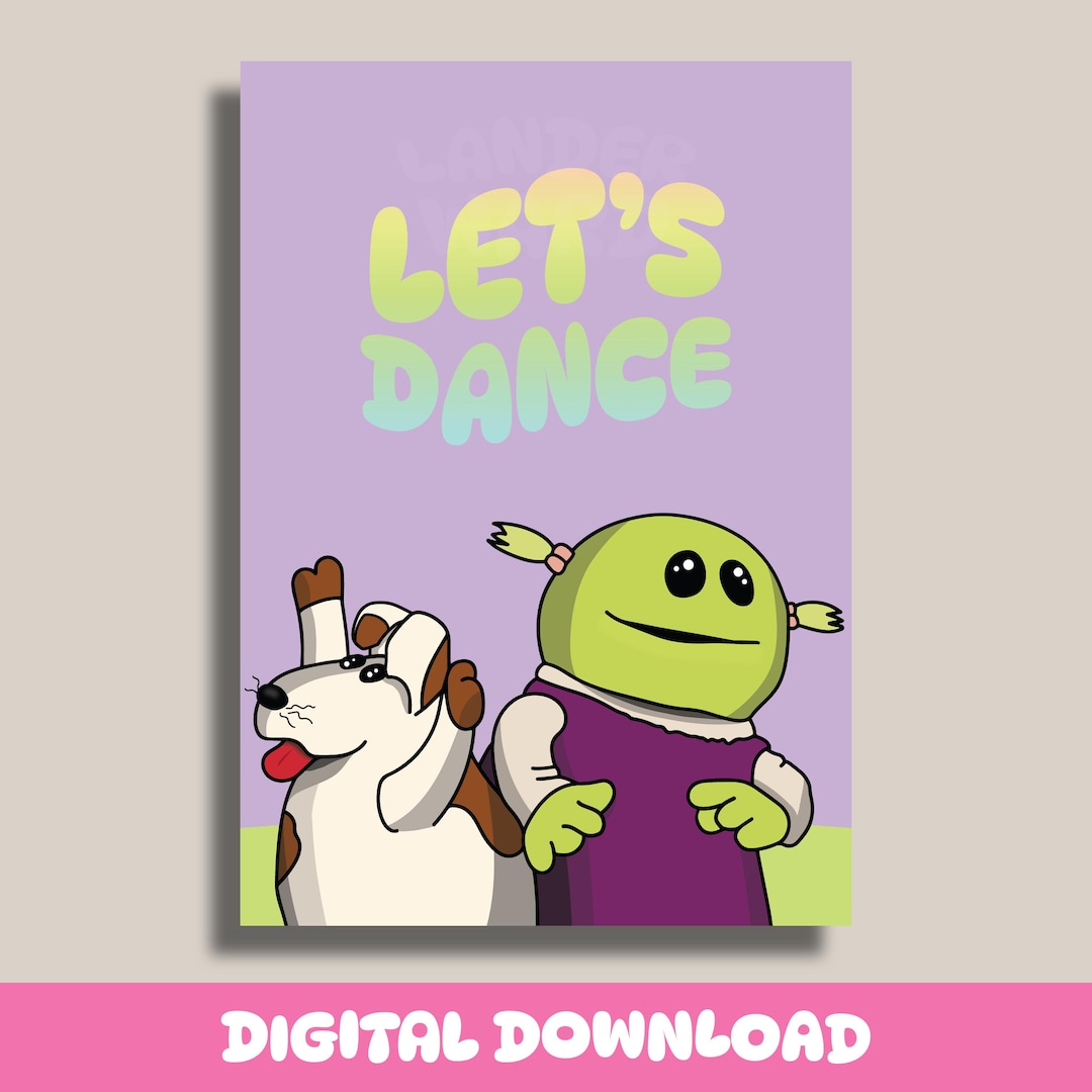 Let's Dance Digital Art Print – Nanalan' Illustration | A4 Digital ...