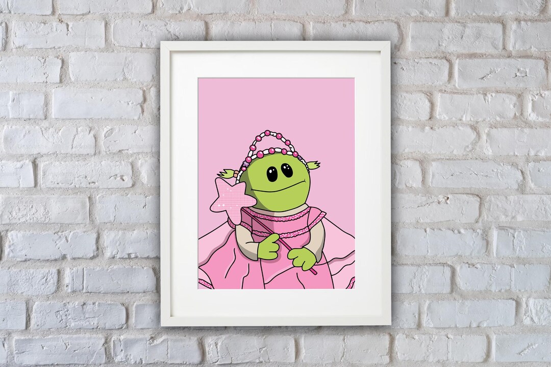 Princess Mona Nanalan' Illustration A4 Print With White Mount unframed ...