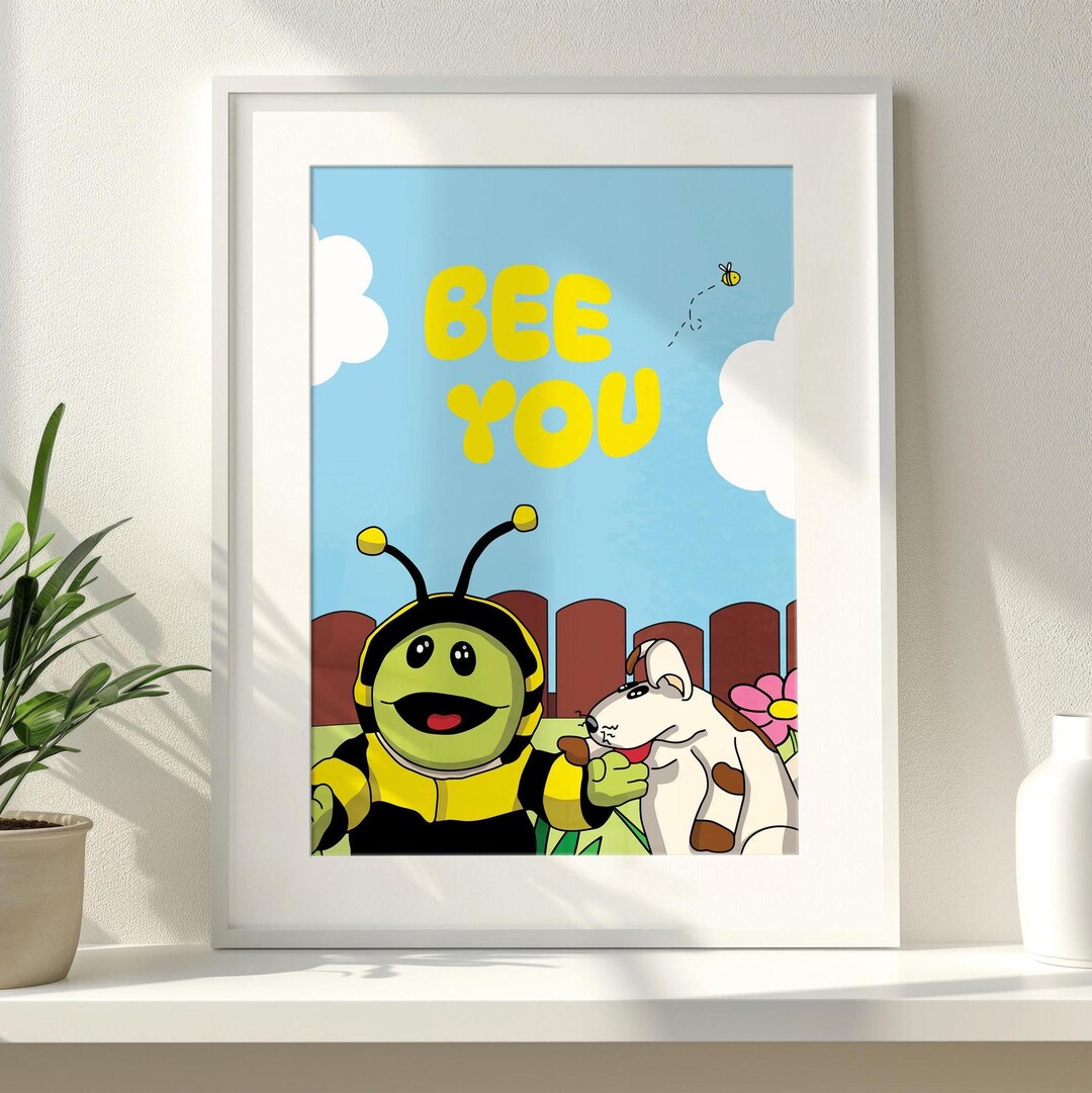 Bee You A4 Print – Nanalan' Illustration With White Mount (unframed ...