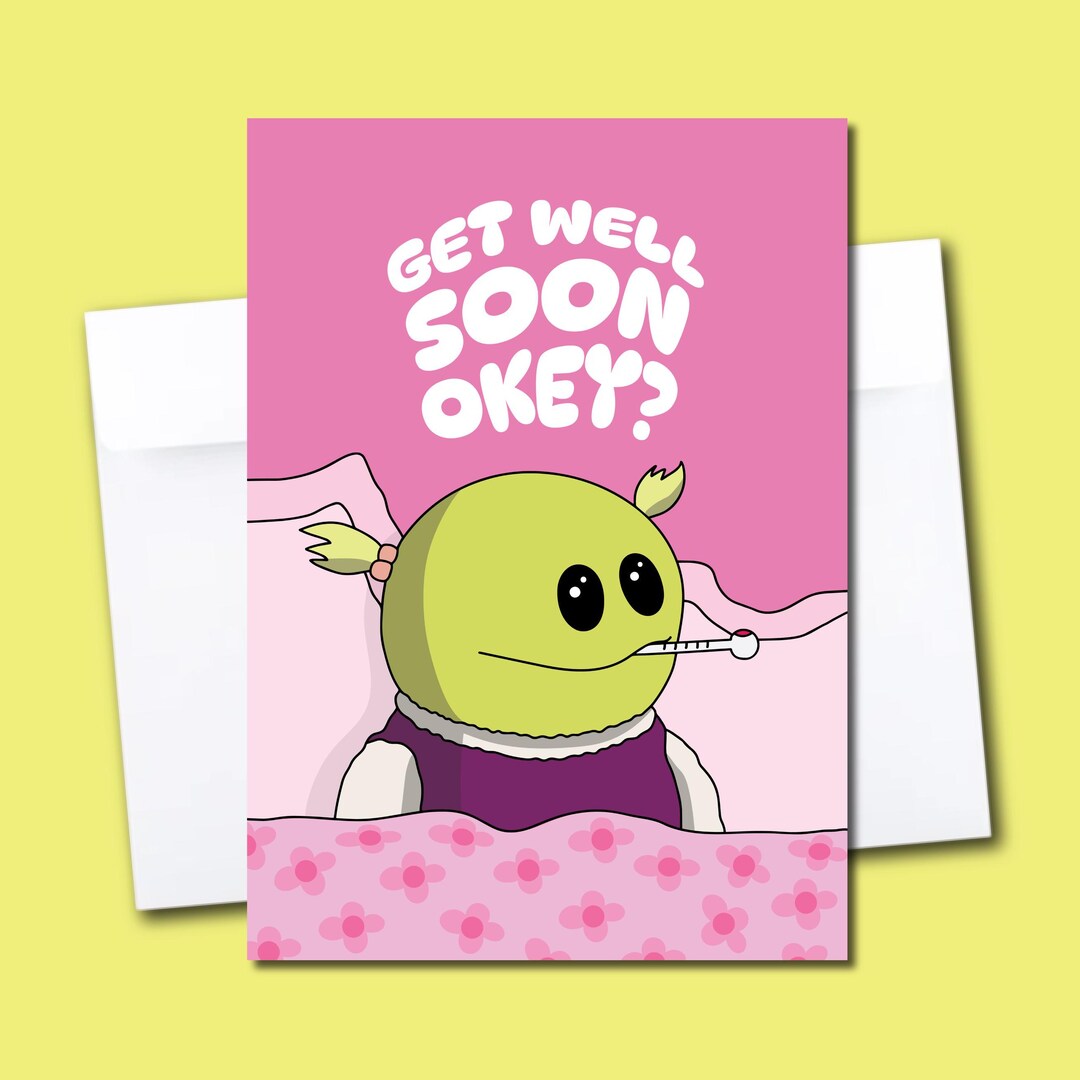 Nanalan' Get Well Soon Card | Blank With Envelope - Etsy