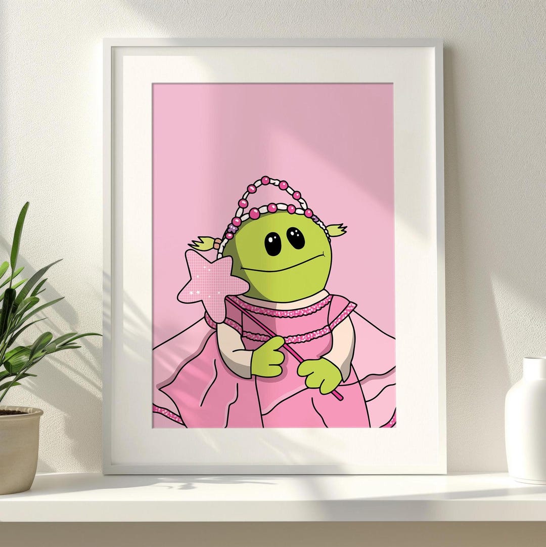 Princess Mona A4 Print – Nanalan' Illustration With White Mount ...