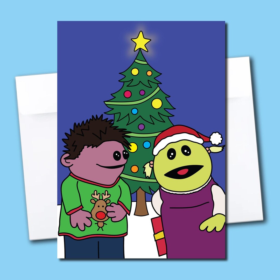 Nanalan' Christmas Card | Mona & Maffew | Blank Greeting Card With ...