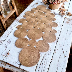 Farmhouse Rope Table Runner, Tablecloth, Rustic Home Decor, Wedding ...